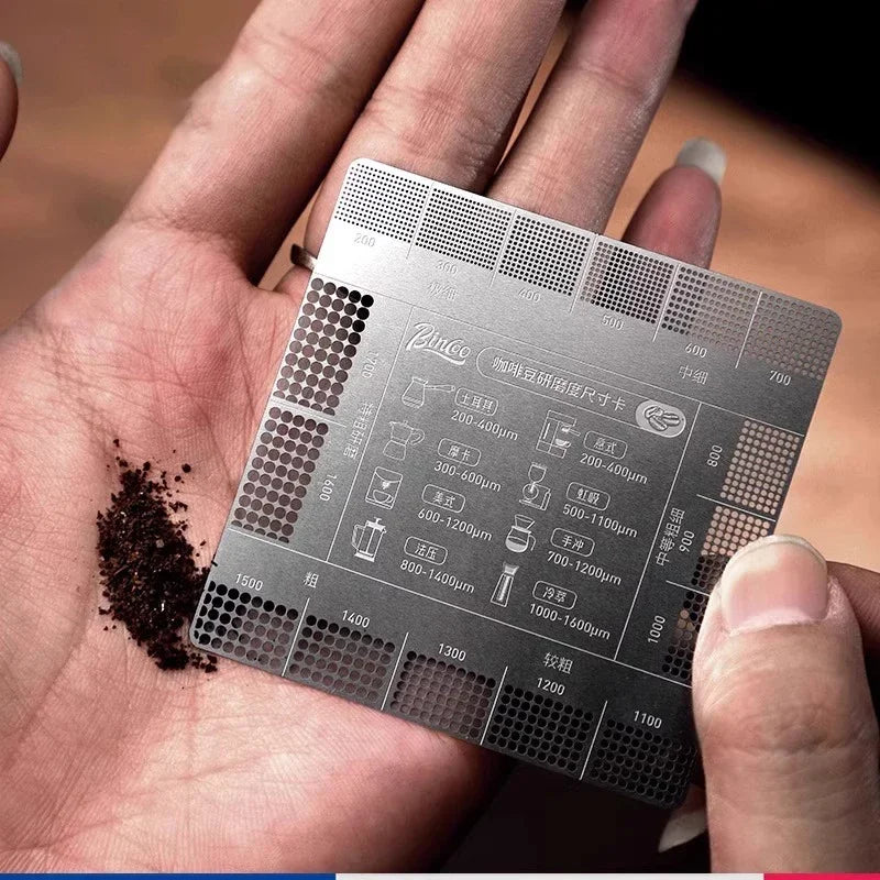 Coffee Grinding Scale Reference Card – The Living Plus